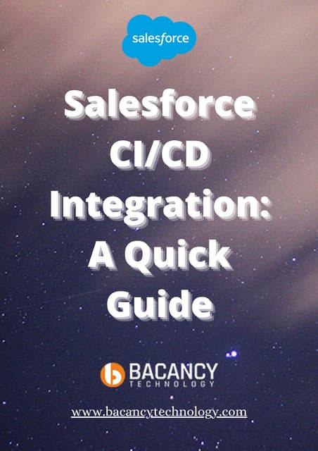 Salesforce CI/CD - A strategy for success | PPT