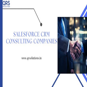 Salesforce Crm Consulting Companies Qr Solutions Ppt