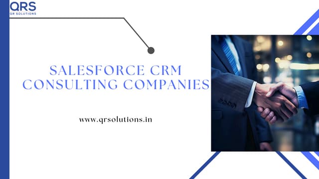 Salesforce Crm Consulting Companies Qr Solutions Ppt