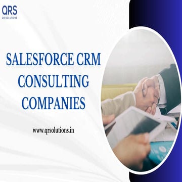 Salesforce Crm Consulting Companies Qr Solutions Ppt