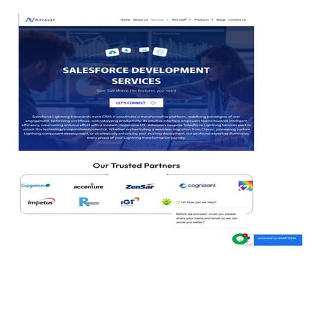 Salesforce Development Services. Advayan | PDF