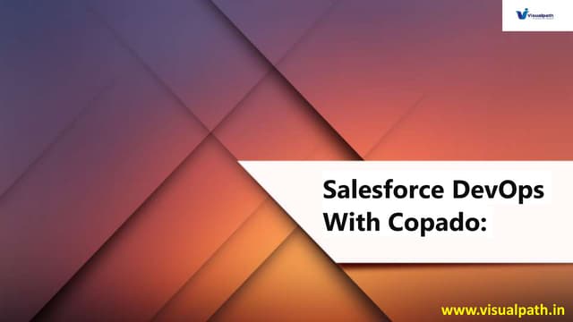 Salesforce Devops Online Training Salesforce Devops Online Courses Pptx