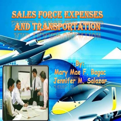 Sales force expenses and strategic planning | PPTX