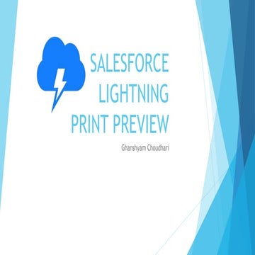 Salesforce Lightning Print Preview | PPTX