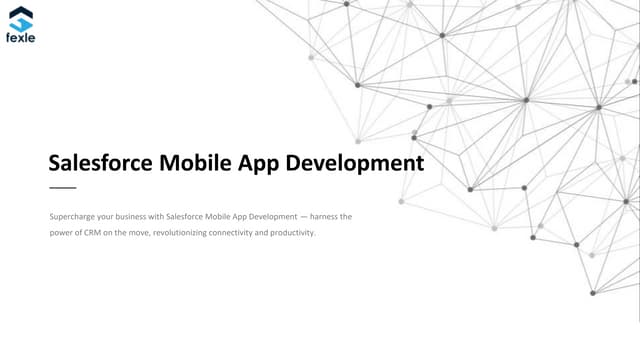 Salesforce Mobile App Development Presentation Pptx
