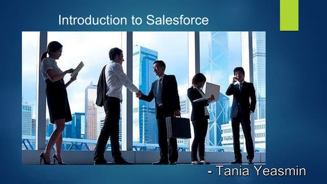 Session 1: INTRODUCTION TO SALESFORCE | PPTX