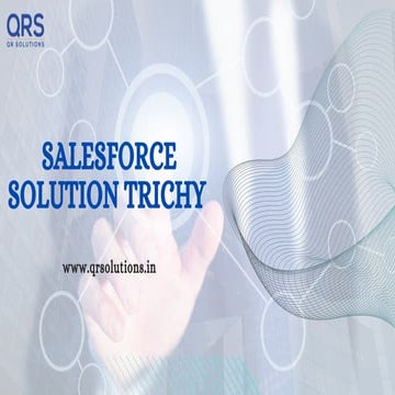 Salesforce Solution Trichy | QR Solutions | PPT