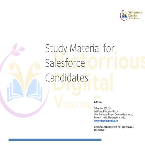 Salesforce Training by Victorious Digital | PDF