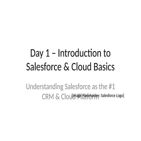 Introduction to Salesforce | Salesforce Tutorial for Beginners ...