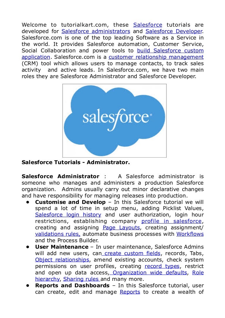 Salesforce Tutorials 8333