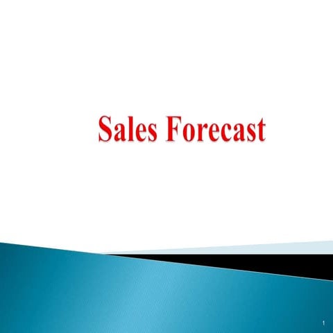 Sales forecast | PPT