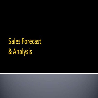Determining Sales Forecast Effectively .ppt