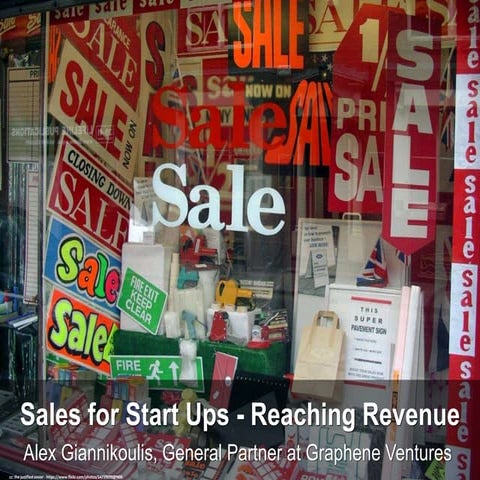 Sales for Start Ups - Reaching Consistent Revenue Streams | PPTX ...