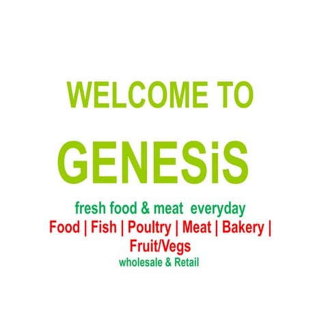 Genesis Fresh Food and Meat Everyday | PPT