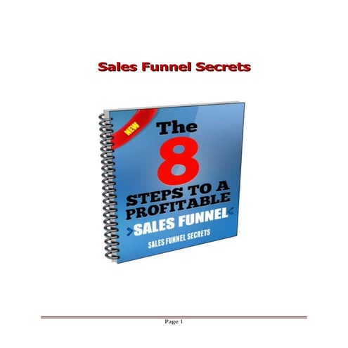 Sales funnel secrets | PDF