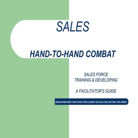 Sales Hand-To-Hand Combat | PPT