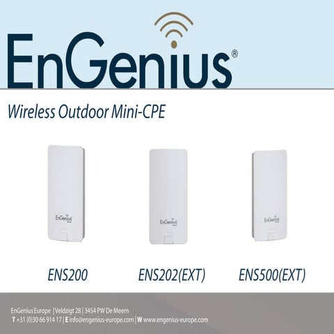 EnGenius Europe Sales presentation ENS-series | PPT