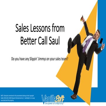 Sales Lessons from Better Call Saul | PPTX