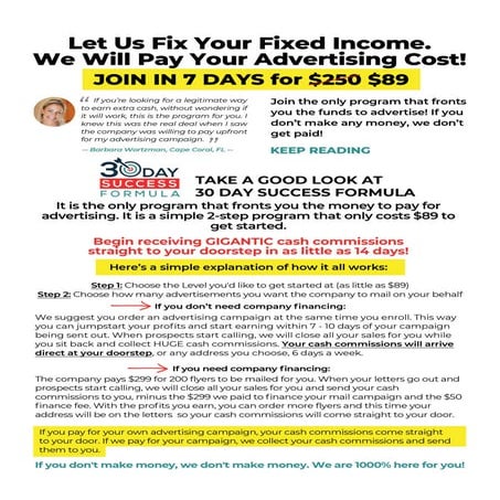 30 Day Success Formula System | PDF