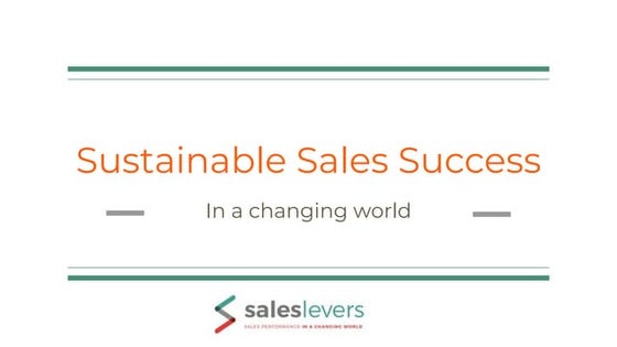 Impact model of sales capabilities | PPT