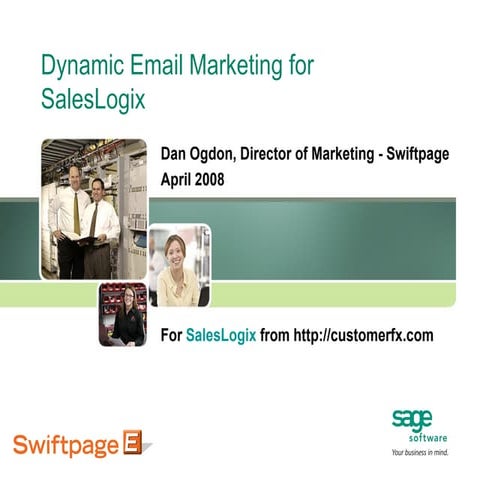 SalesLogix Dynamic Email Marketing | PPT | Email | Internet