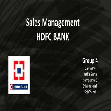Sales management | PPTX