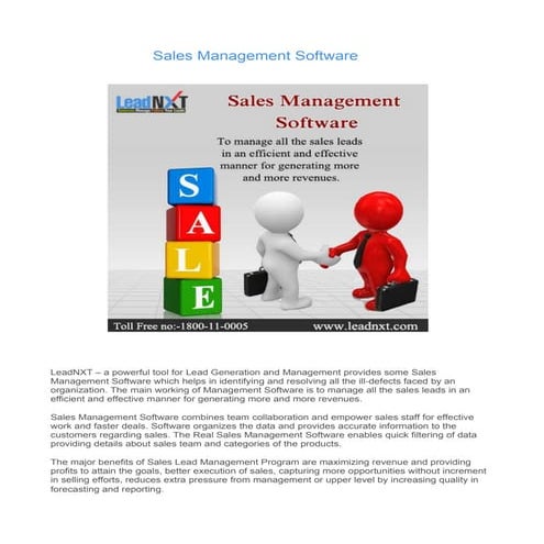 Sales management software | PDF