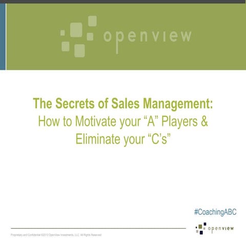 The Secrets of Sales Management | PDF