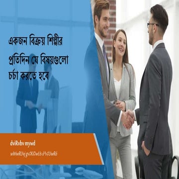 Daily Routine for a Salesman | PPTX