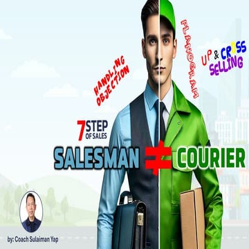 Training Salesman - Salesman is not a Courier | PDF