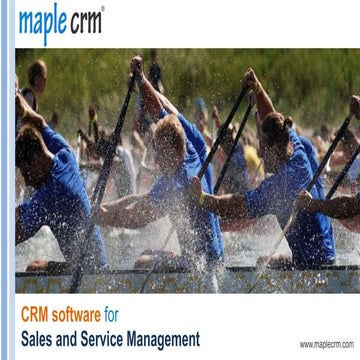 Smart Sales Management mobile app. Maple CRM is a platform for ...