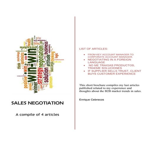 Sales negotiation compile articles | PDF