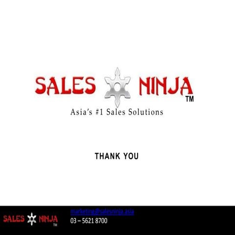 Sales Ninja Training Profile | PPTX
