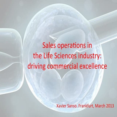 Sales ops in life sciences | PPT