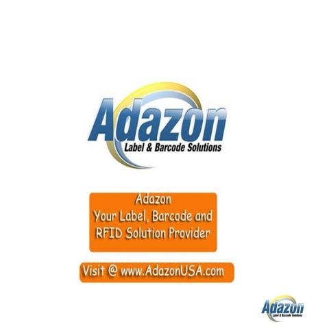 Adazon Custom Barcode Labels & Equipment | PPT
