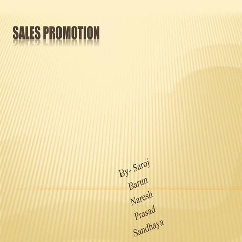 Sales promotion | PPT