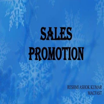 Sales promotion | PPTX