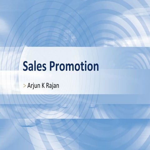 Sales Promotion in Retailing | PPT