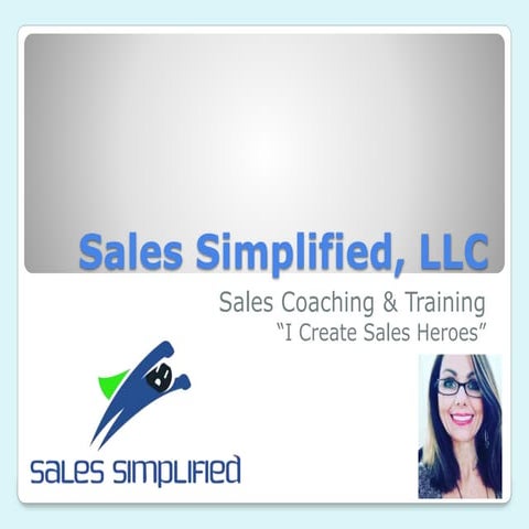 Sales Coaching & Sales Training Simplified Sales Training MD DC VA | PPT