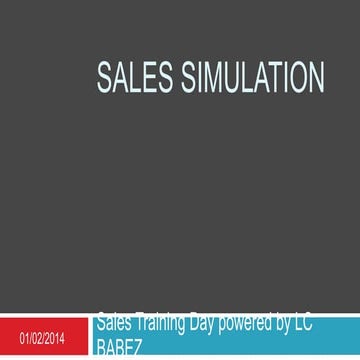 Sales Simulation | AIESEC BABEZ | PPSX