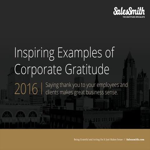 Inspiring Examples of Corporate Gratitude | PDF