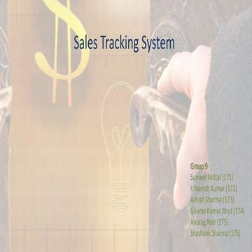 Sales Tracking System | PPTX | Coupons and Discounts | Shopping
