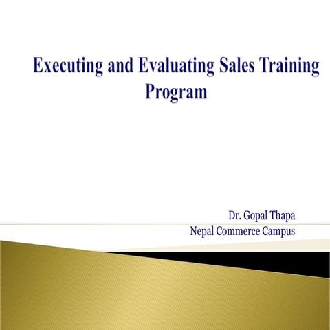 Sales training | PPT