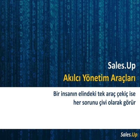 SalesUP - Akılcı Yönetim Araçları - Araştırma | PPTX