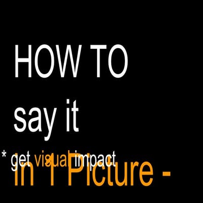 Sales video visual impact | PPT