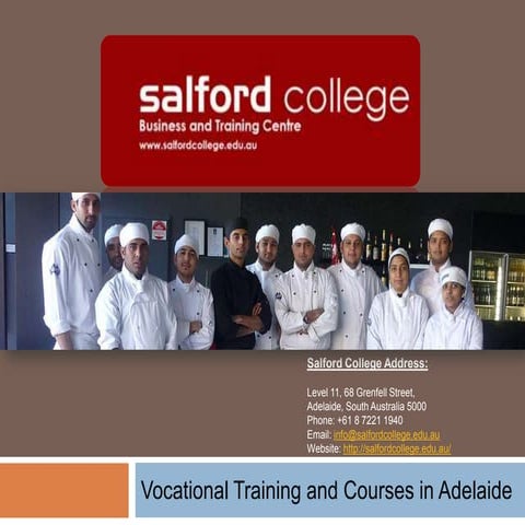 Salford college provides best in class management courses in Adelaide ...