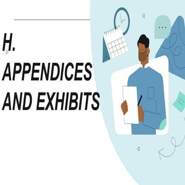 Appendices and Exhibits in the Business plan.pptx