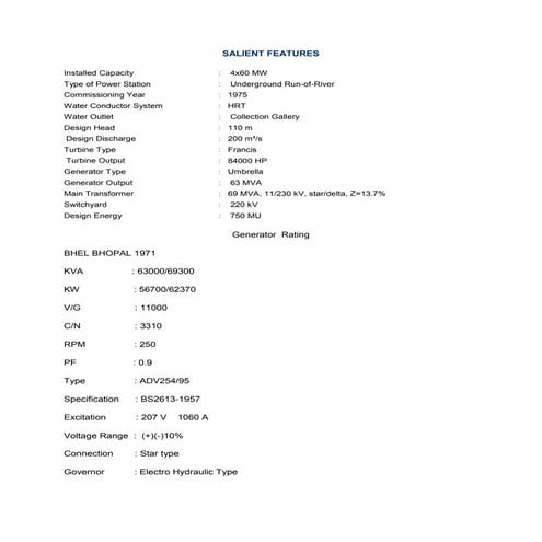 Salient features | PDF