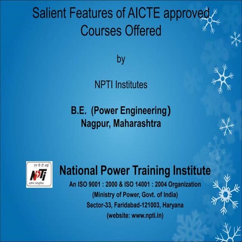 salient_features_of_aicte _at_npti_nagpur.ppt | Free Download