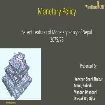 Salient features of monetary policy of Nepal | PPTX